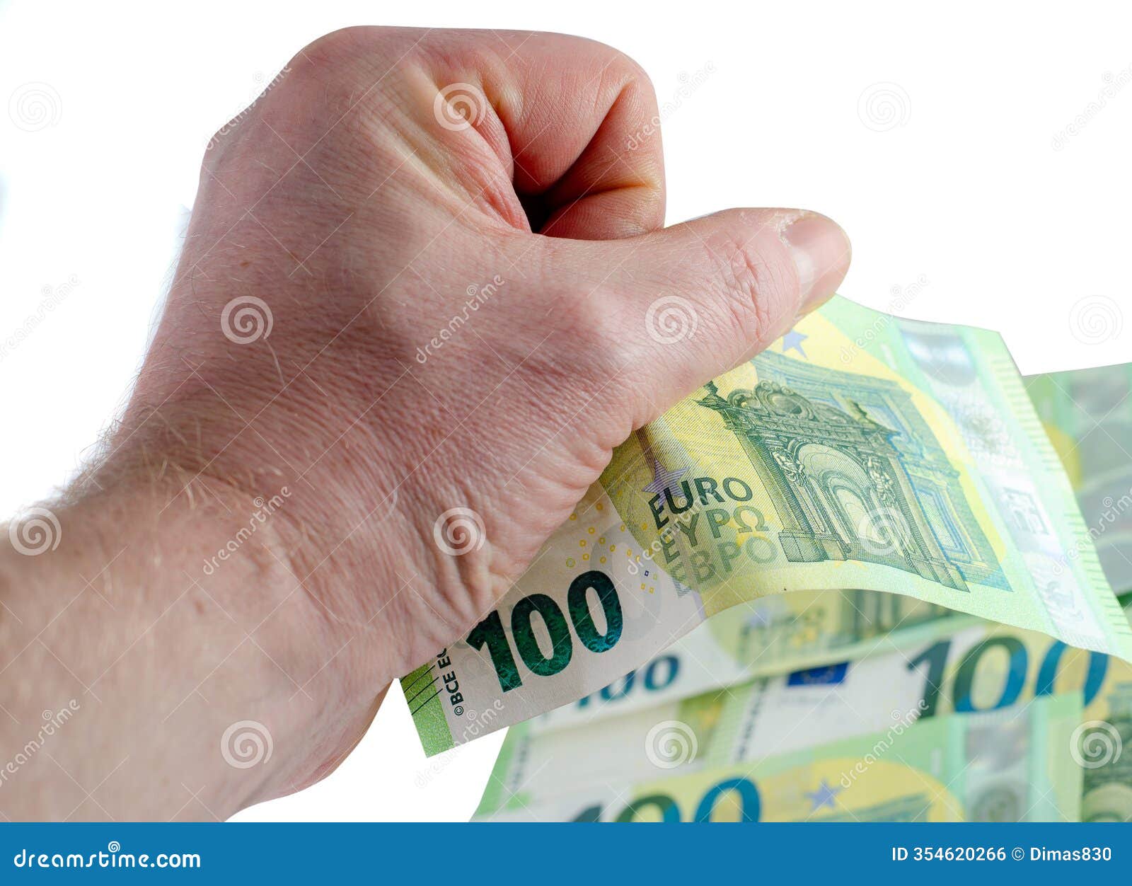 Grasping Money Symbol of Financial Control and Power Stock Photo ...
