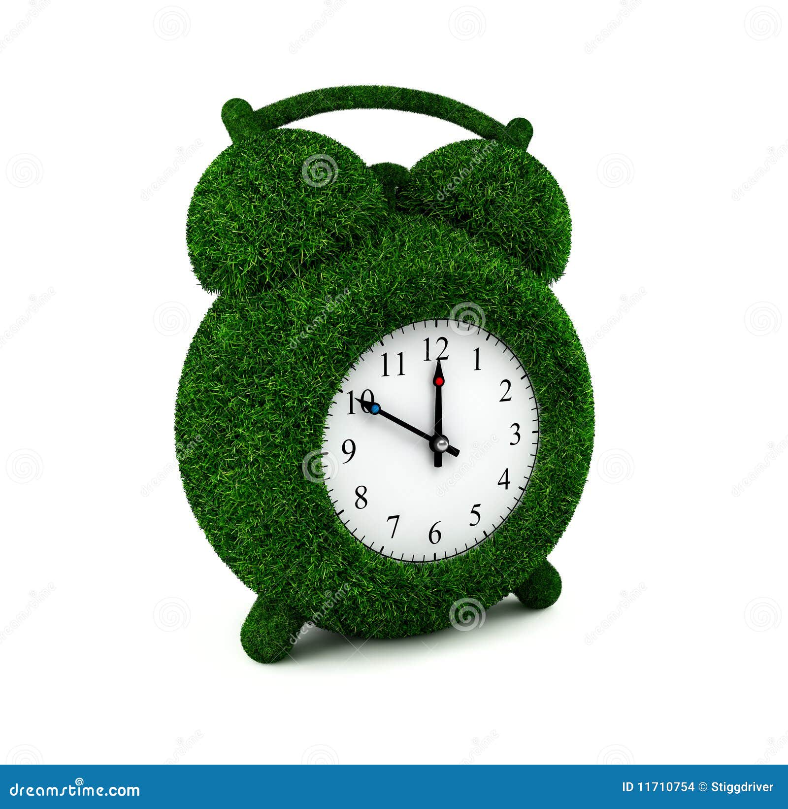 Grass alarm clock 2 stock illustration. Illustration of grass - 11710754