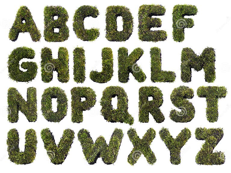 Grass alphabet stock image. Image of soil, character - 24096071