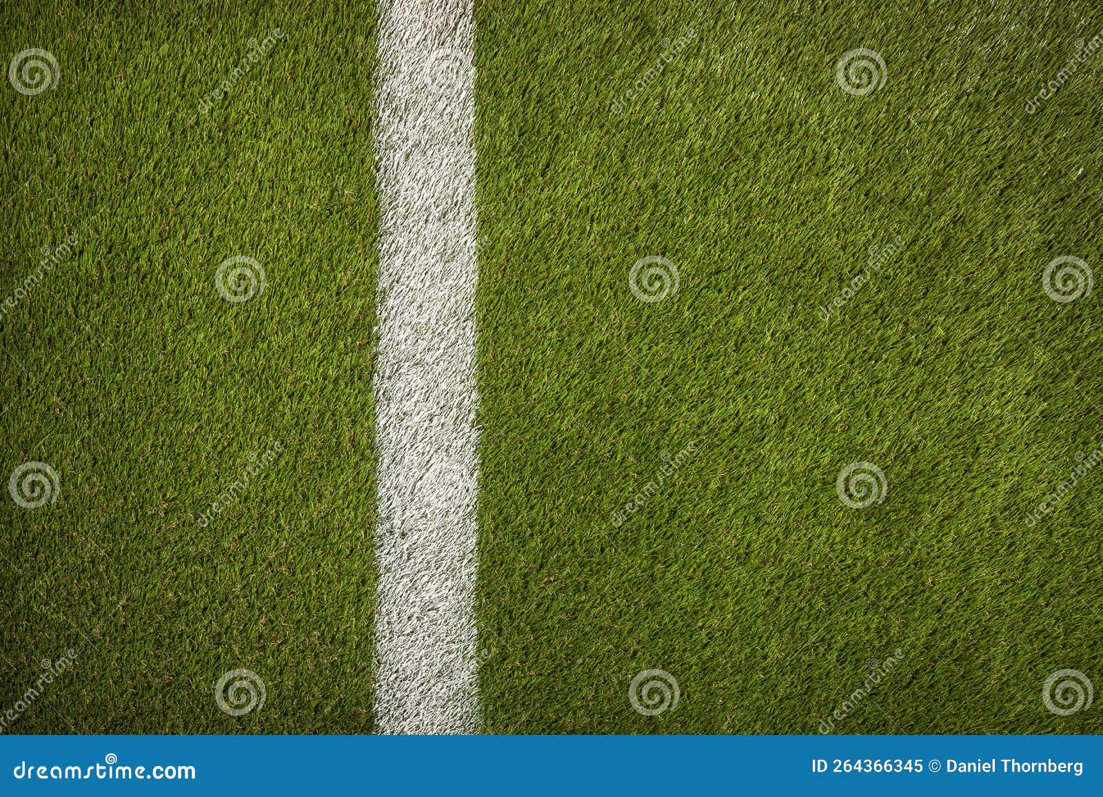 Grass Athletic Field with White Stripe Viewed from Above Stock Image ...