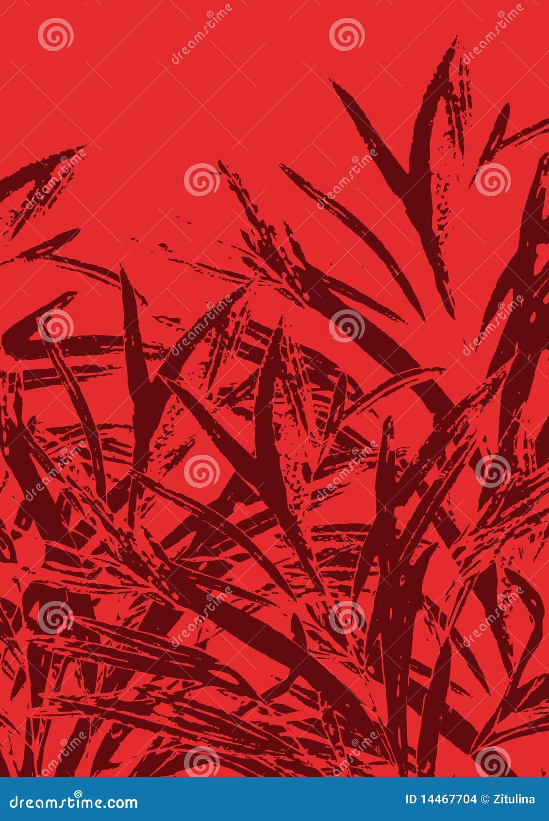Grass Background On Red Stock Vector Illustration Of Illustration 14467704