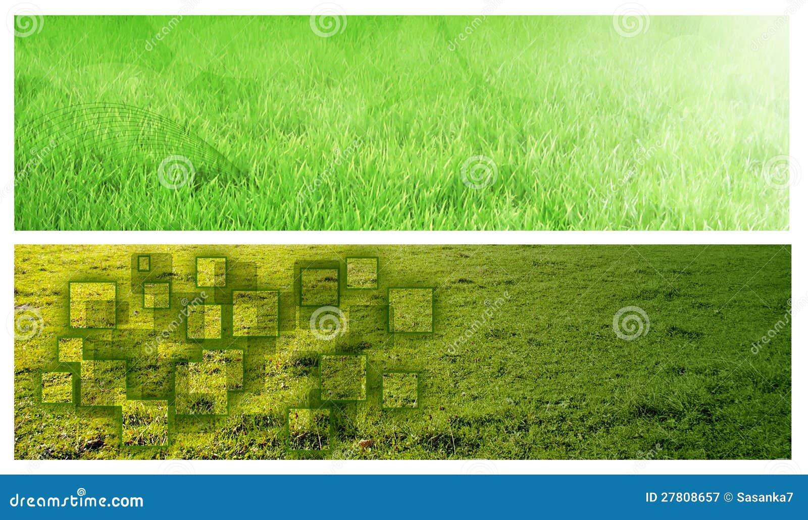 Grass banners stock illustration. Illustration of bright - 27808657