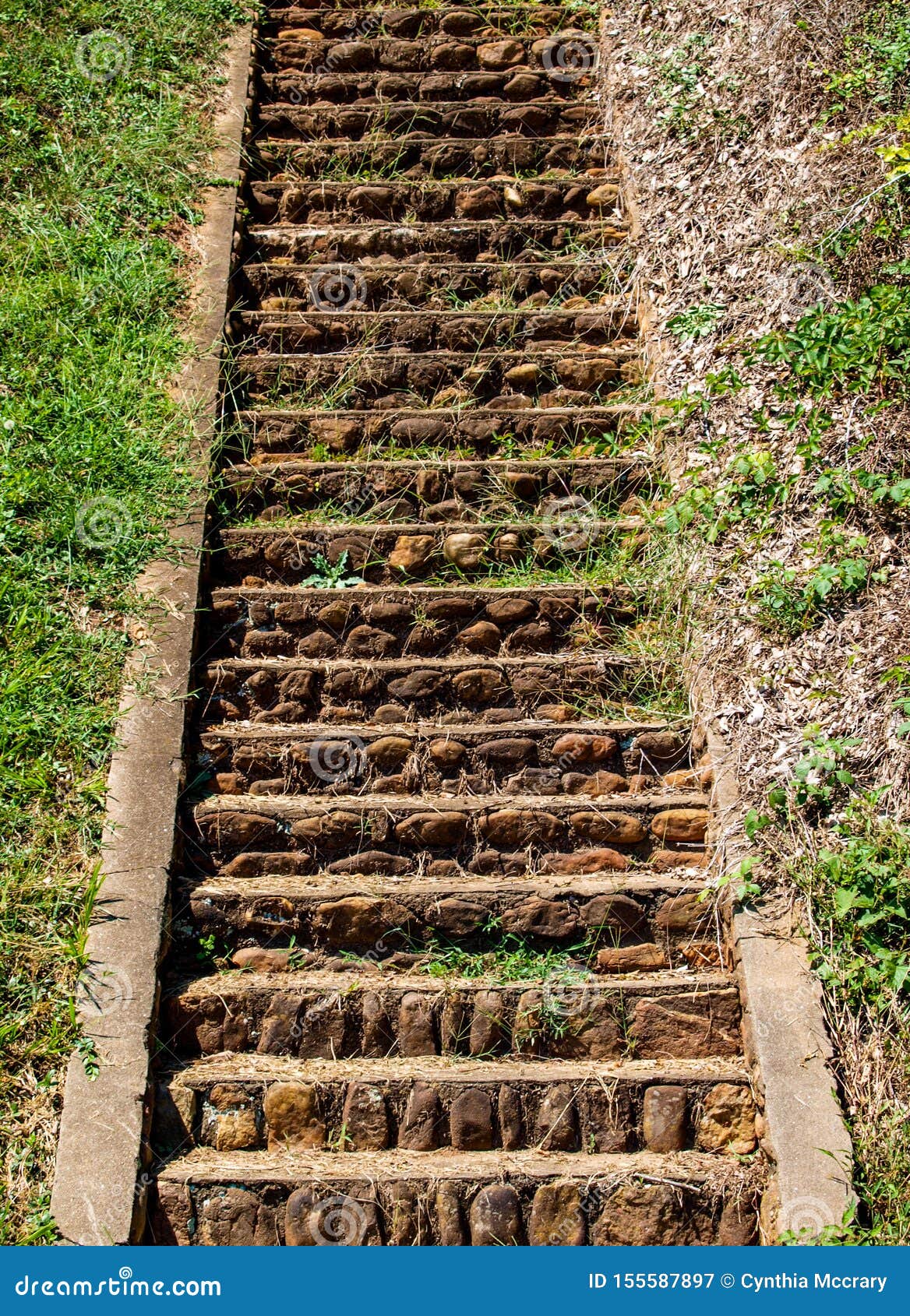 Stone Steps on Hillside stock image. Image of walk, rocky - 155587897