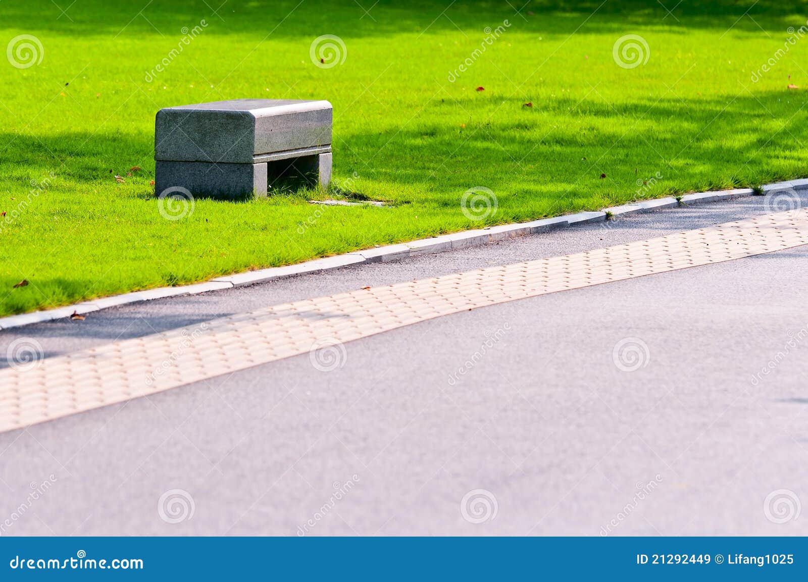 Grass bench stock image. Image of lawn, resting, boards - 21292449