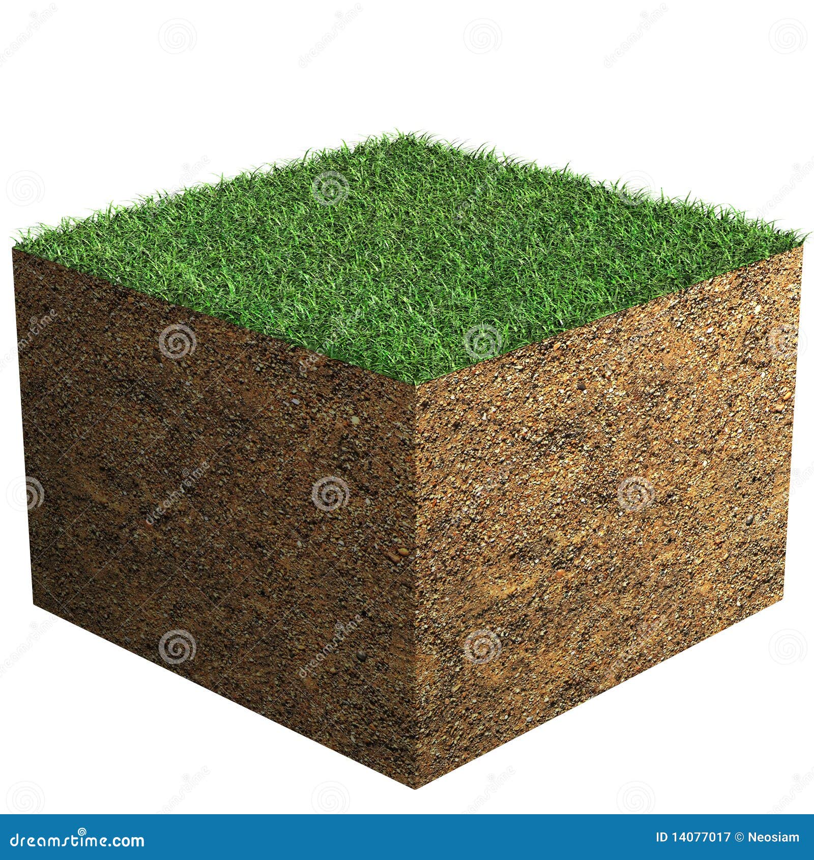 Grass Block Royalty Free Stock Photography - Image: 14077017
