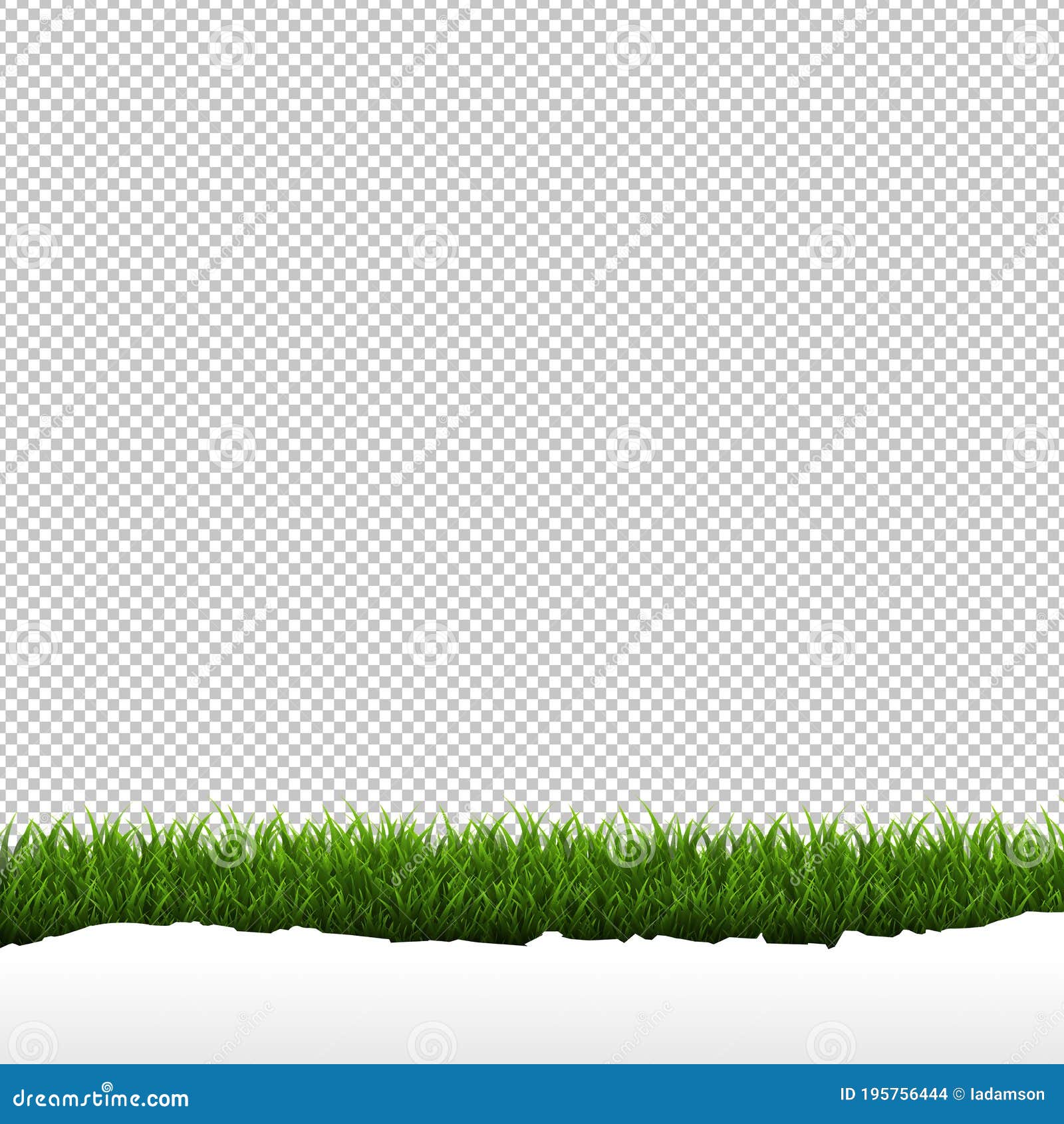 Grass Border Isolated Transparent Background Stock Vector ...