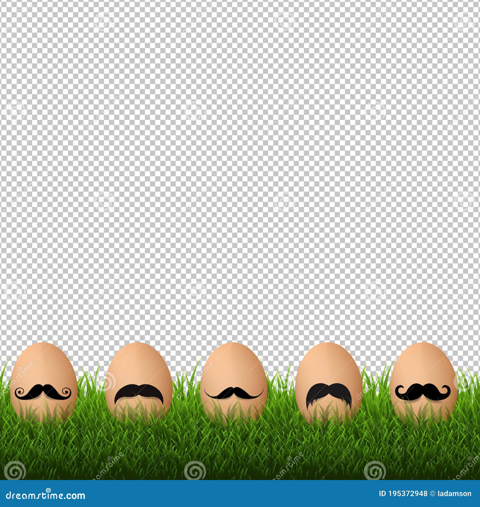 Grass Border with Mustache stock vector. Illustration of icon - 195372948