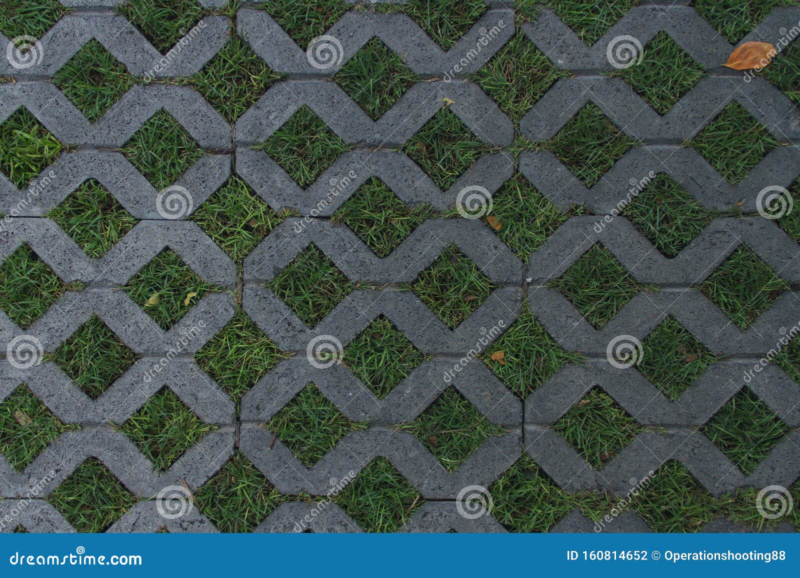 Grass And Brick Wall Background Royalty-Free Stock Photography ...