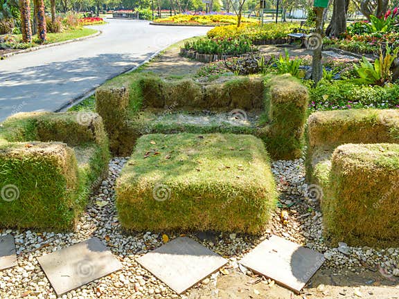 Grass chair stock image. Image of grass, seat, relax - 43890859