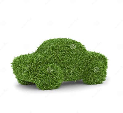 Grass covered car stock illustration. Illustration of idea - 24965078