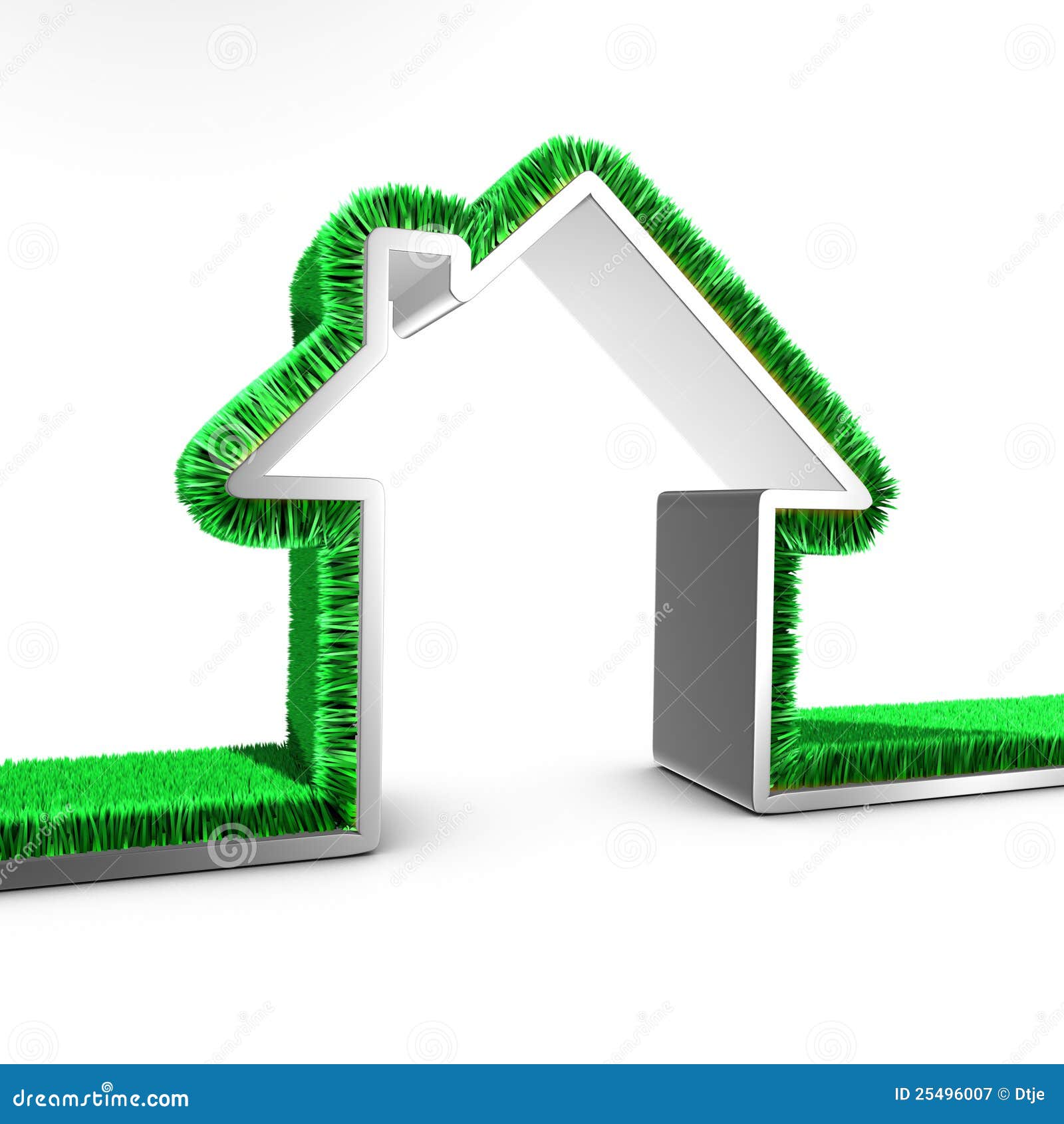 Grass covered house stock illustration. Illustration of save - 25496007