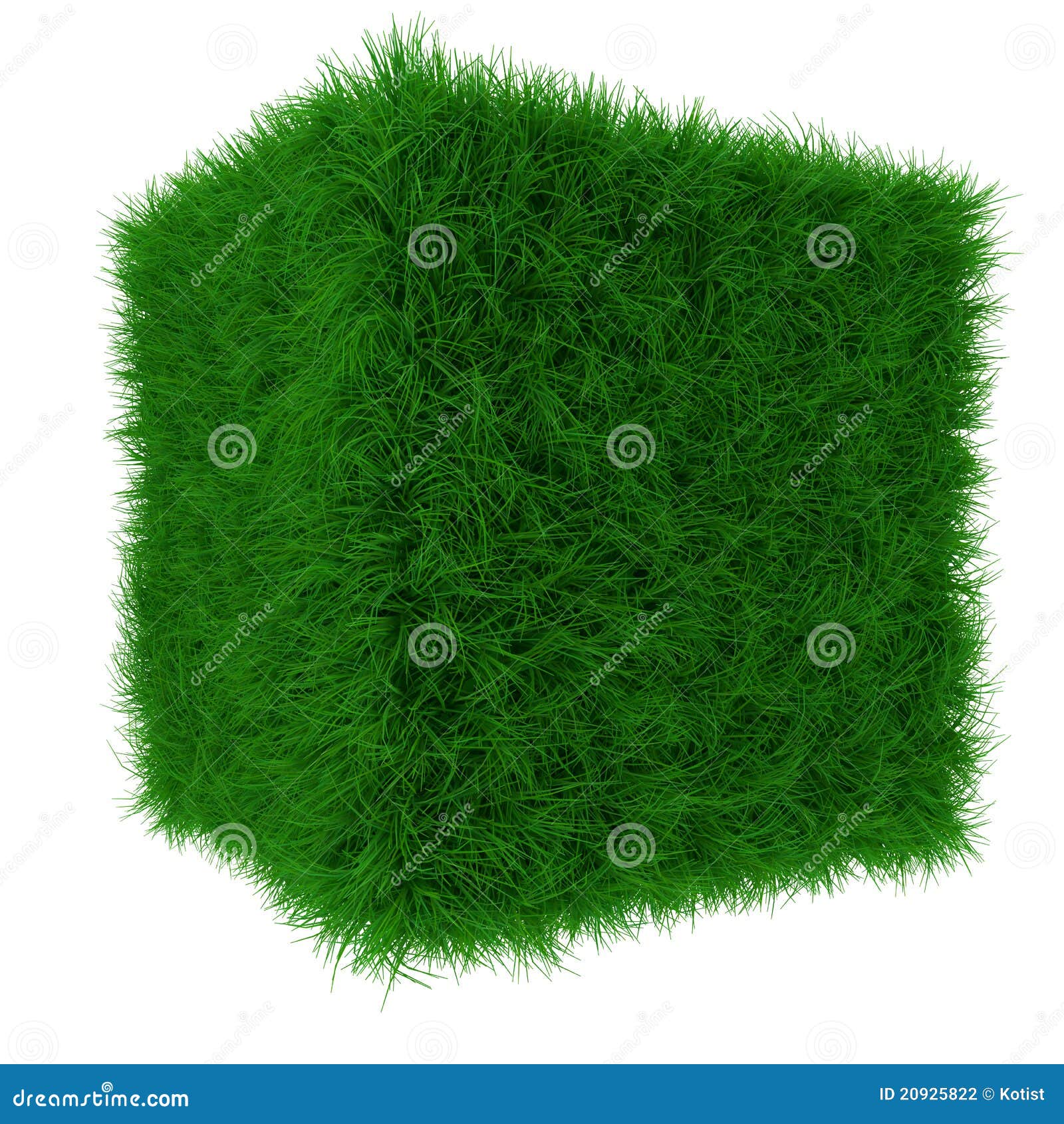 Grass cube stock illustration. Illustration of isolated - 20925822