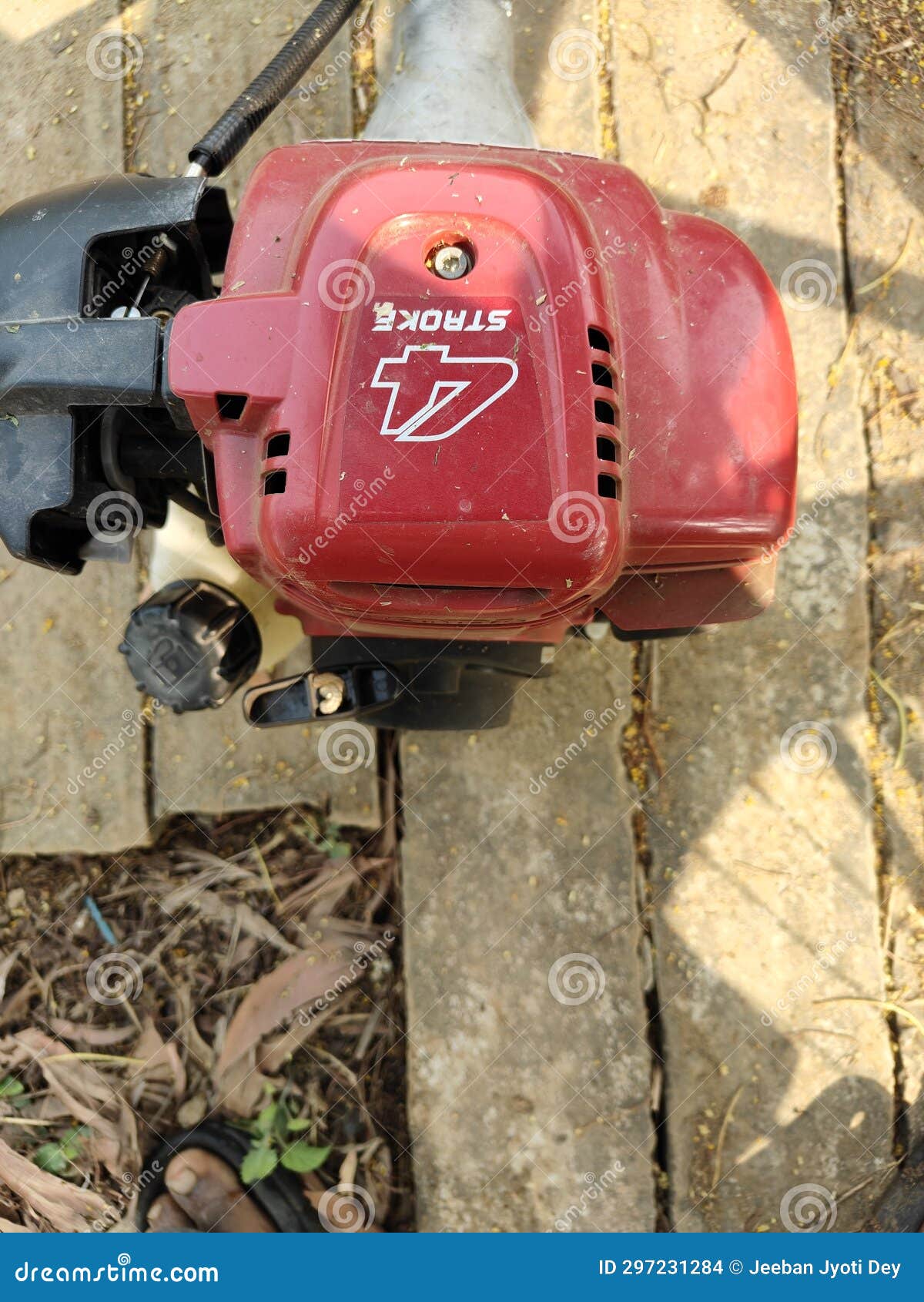 Grass Cutting Machine 4 Stroke Engine Stock Photo - Image of motorcycle ...