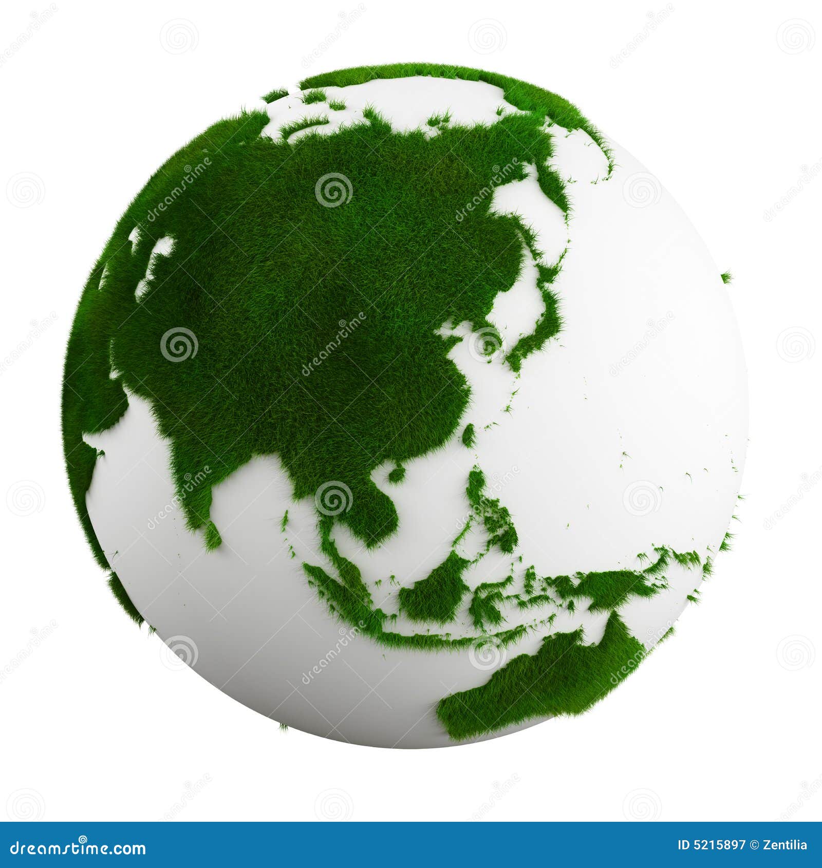Earth - Asia And Arabia Illustration In Black And White. Planet ...