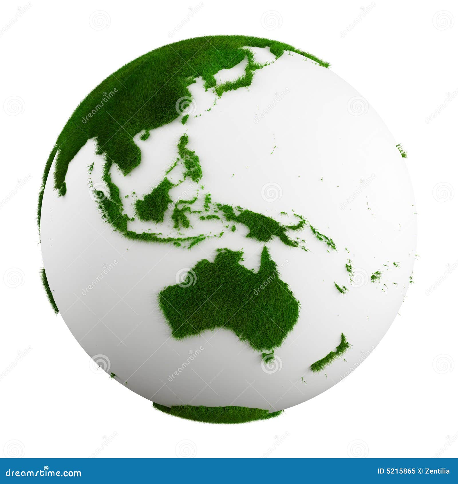 Grass Earth - Western Central Pacific Stock Illustration - Illustration ...