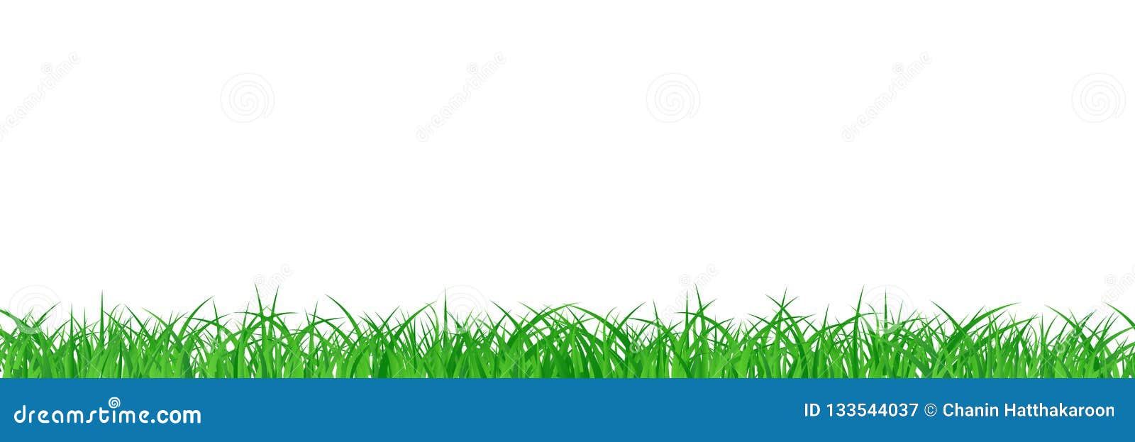 Grass Field Abstract Background Vector Illustration in Long Hori Stock ...