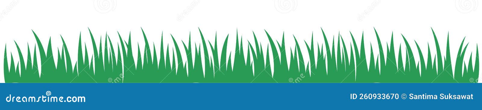Grass Field Banner Vector Illustration Stock Vector - Illustration of ...