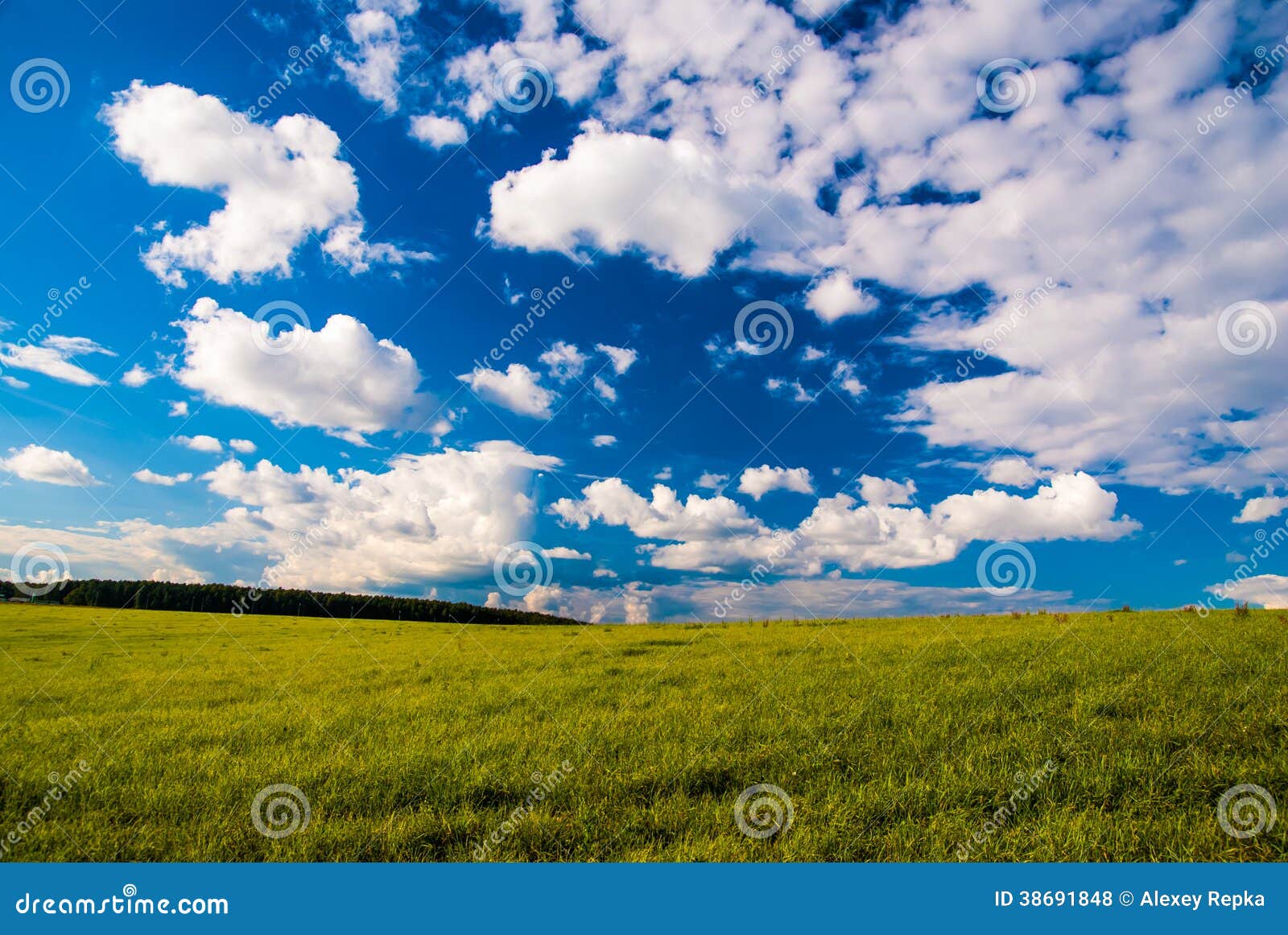 Grass Field and Dramatic Sky at Sunset Stock Photo - Image of field ...