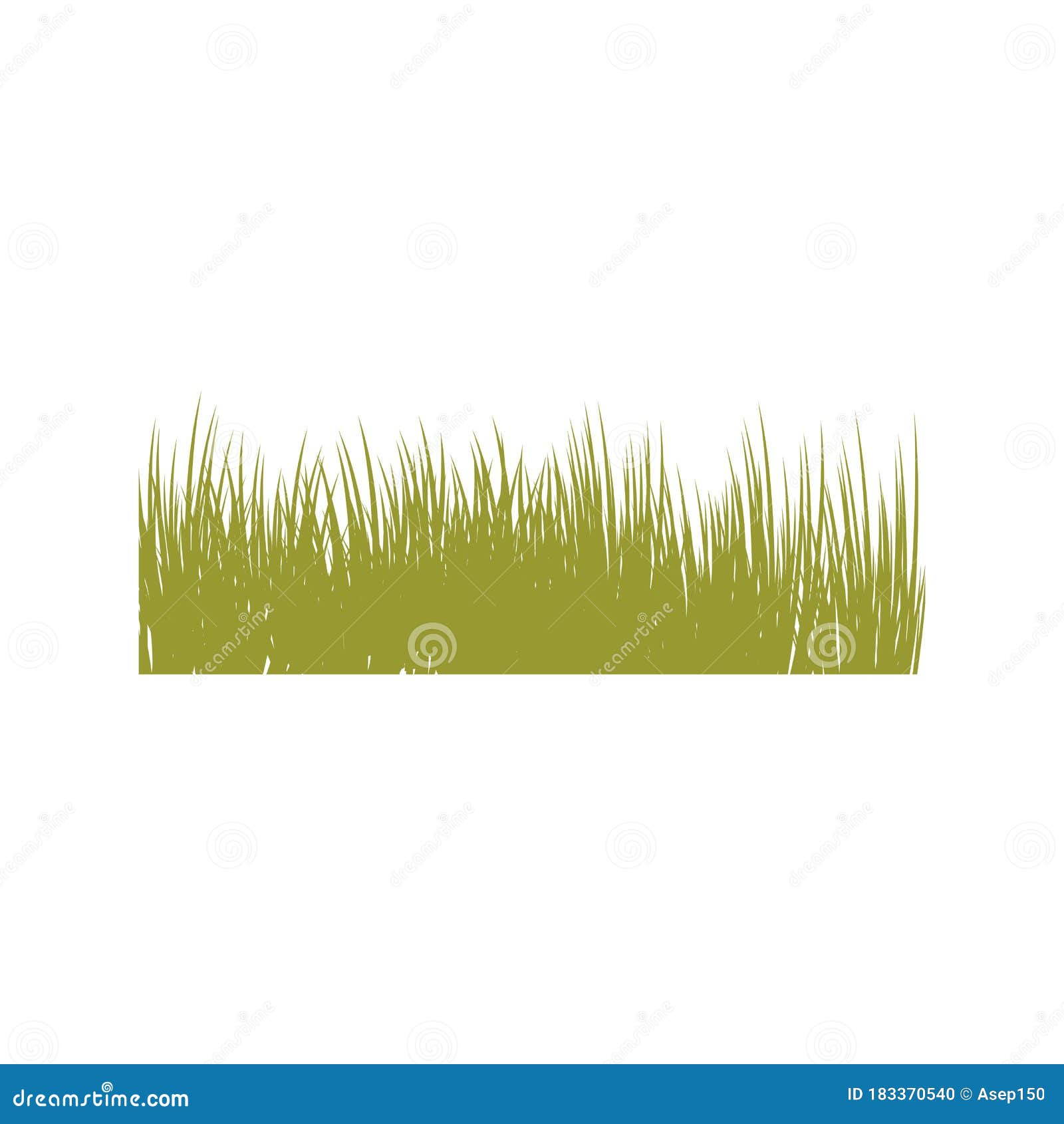 A Grass Field Icon and Vector Illustration Stock Vector - Illustration ...