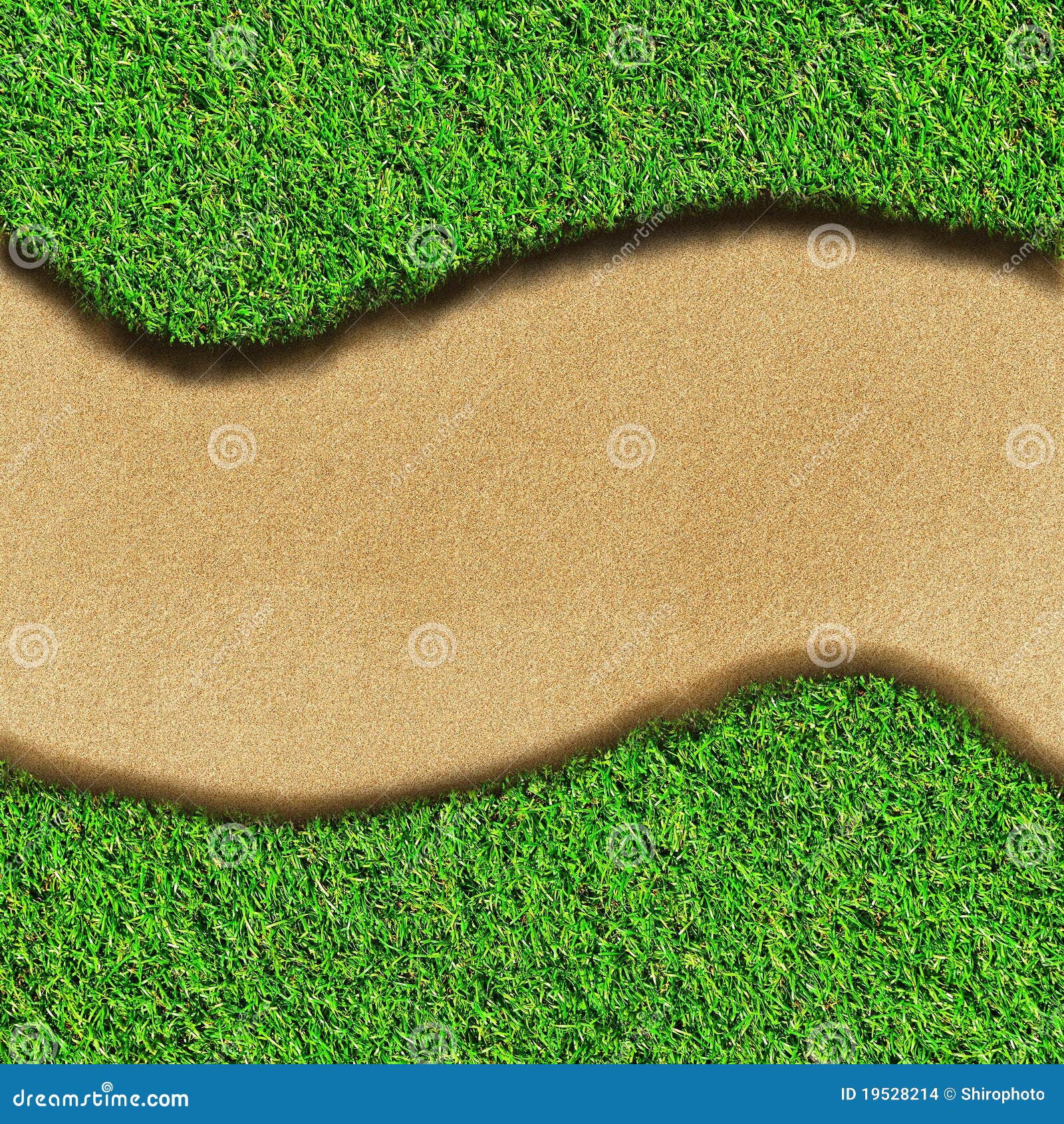 Grass field and sand stock photo. Image of growth, space - 19528214