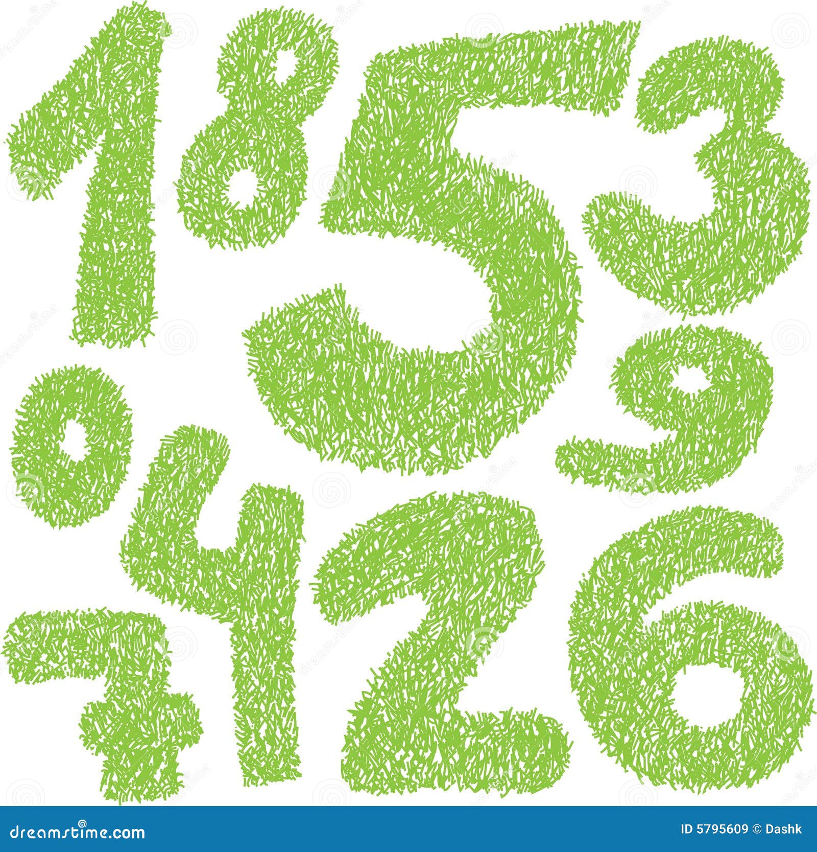 Grass&figures stock vector. Illustration of calculating - 5795609