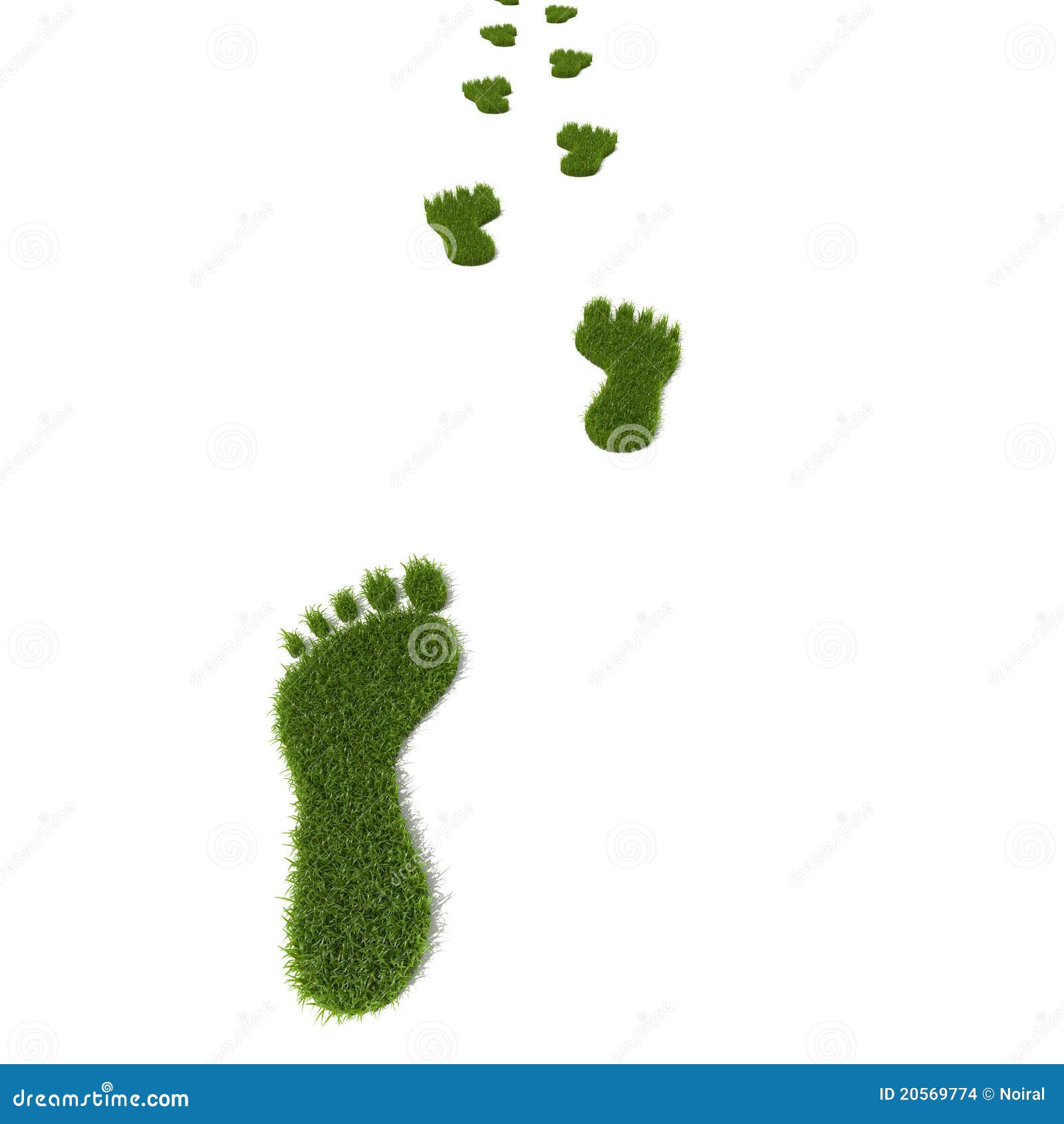 Grass footprint stock illustration. Illustration of concepts - 20569774