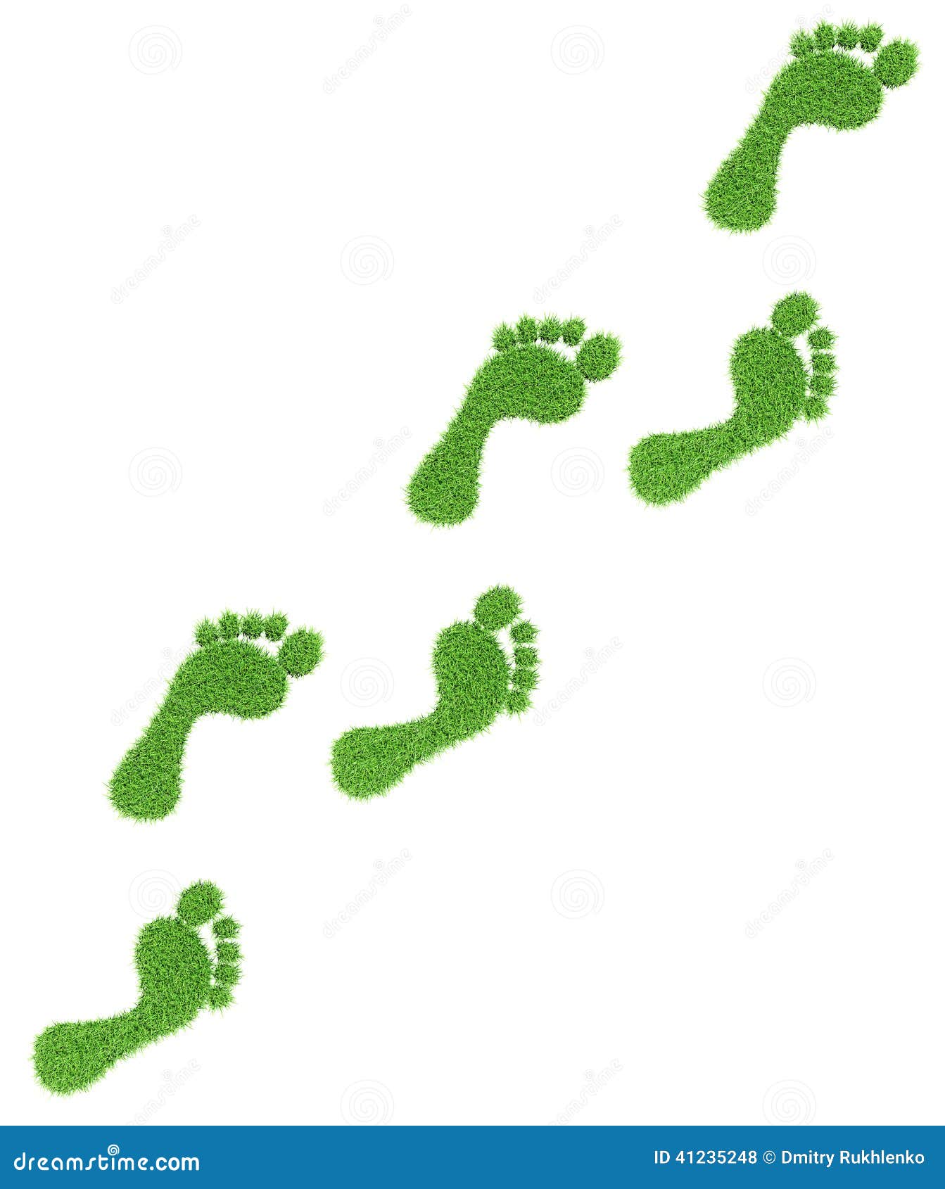 Grass footprints stock photo. Image of lawn, concepts - 41235248