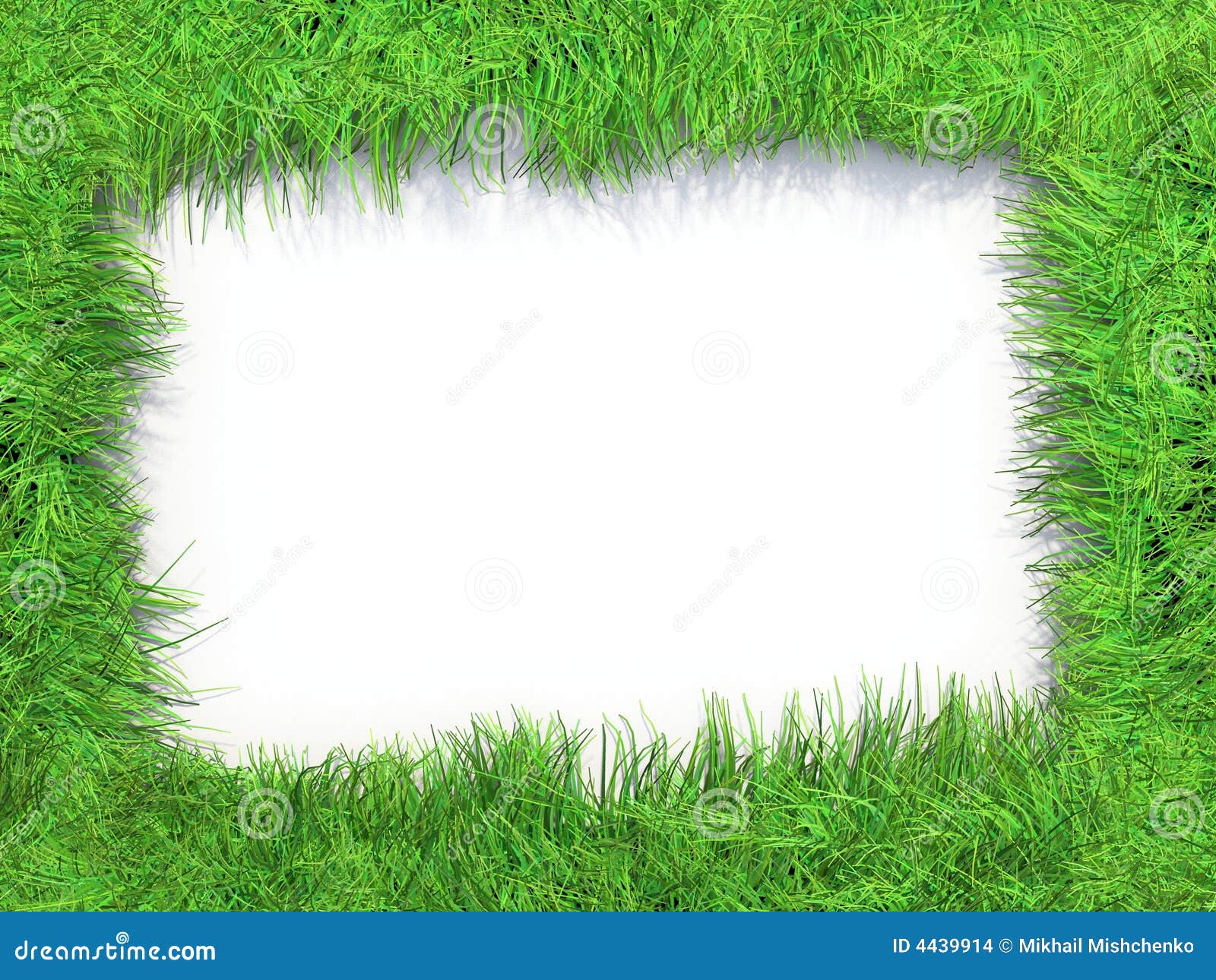 Grass frame stock illustration. Illustration of shaped - 4439914