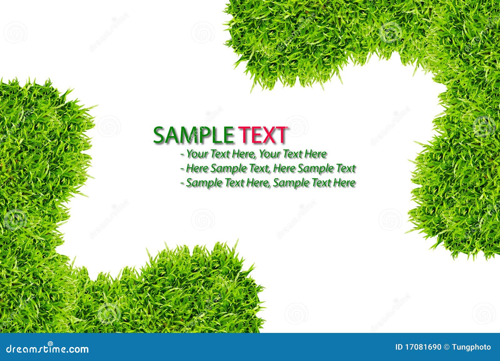 Grass frame isolated stock photo. Image of bright, abstract - 17081690