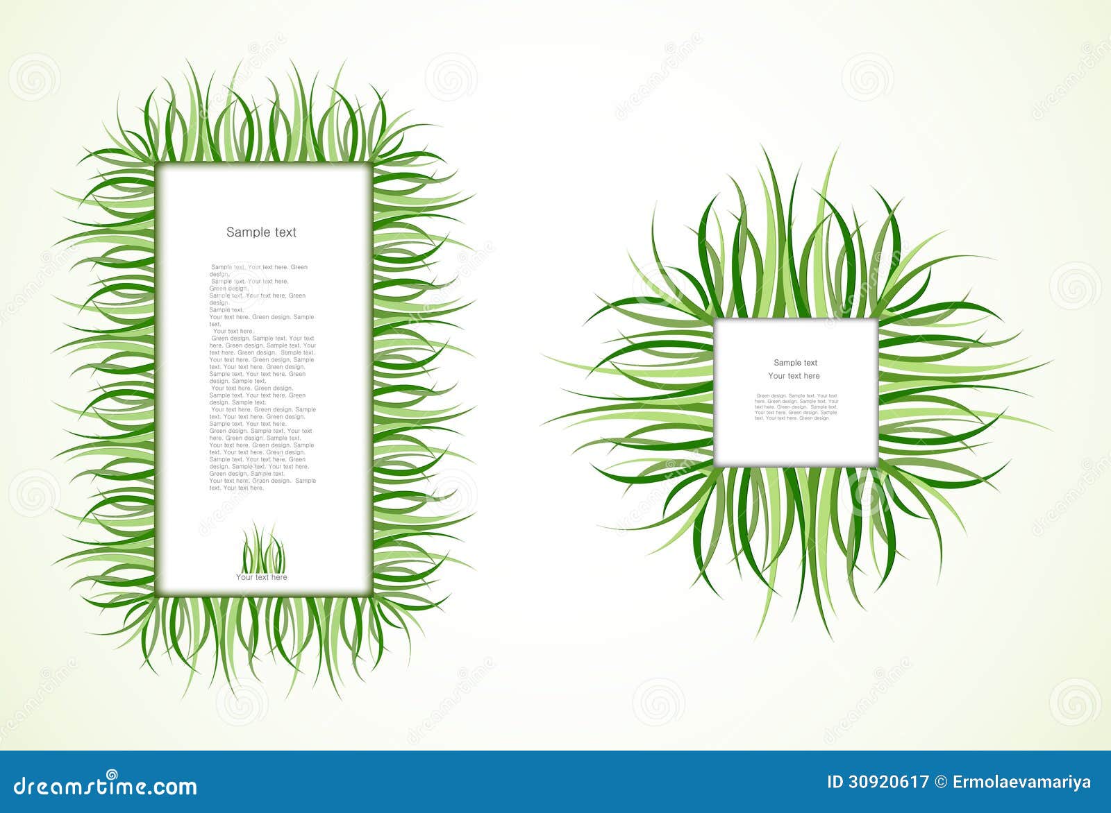 Grass Frames. Vector stock vector. Illustration of growing - 30920617