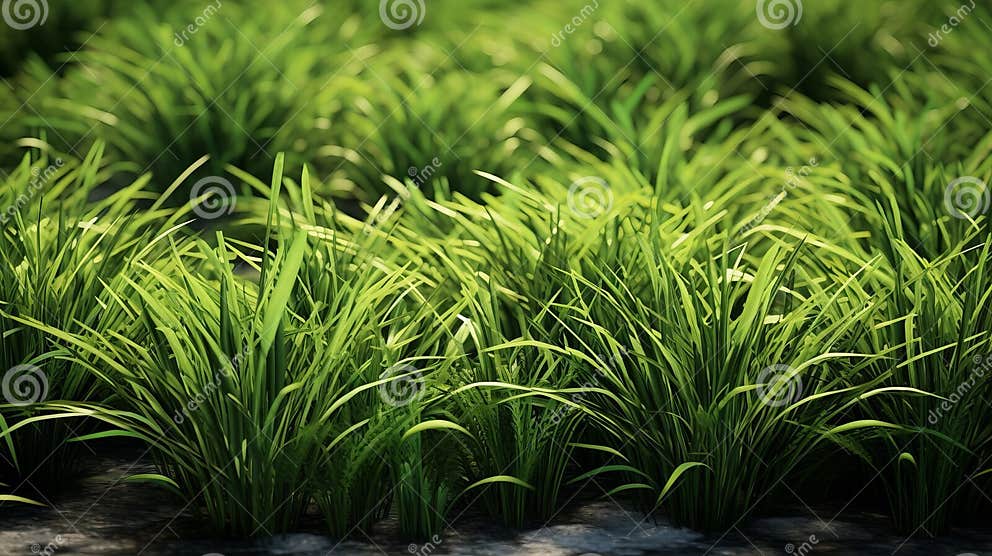 Lush Green Field of Grass - Cryengine Style 3d Render Stock ...