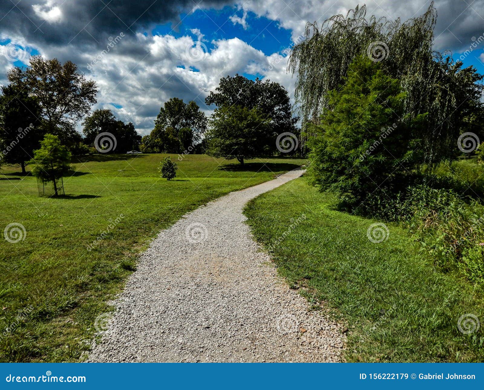 The Grass is Greener Down the Road Stock Image - Image of greener, path ...