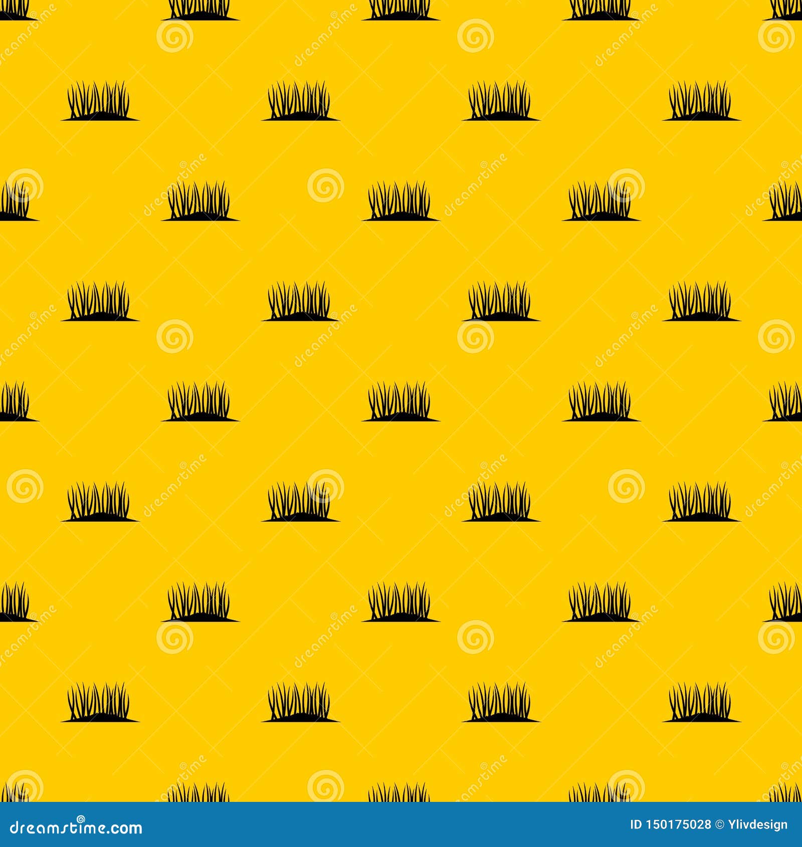 Grass on Ground Pattern Vector Stock Vector - Illustration of land ...