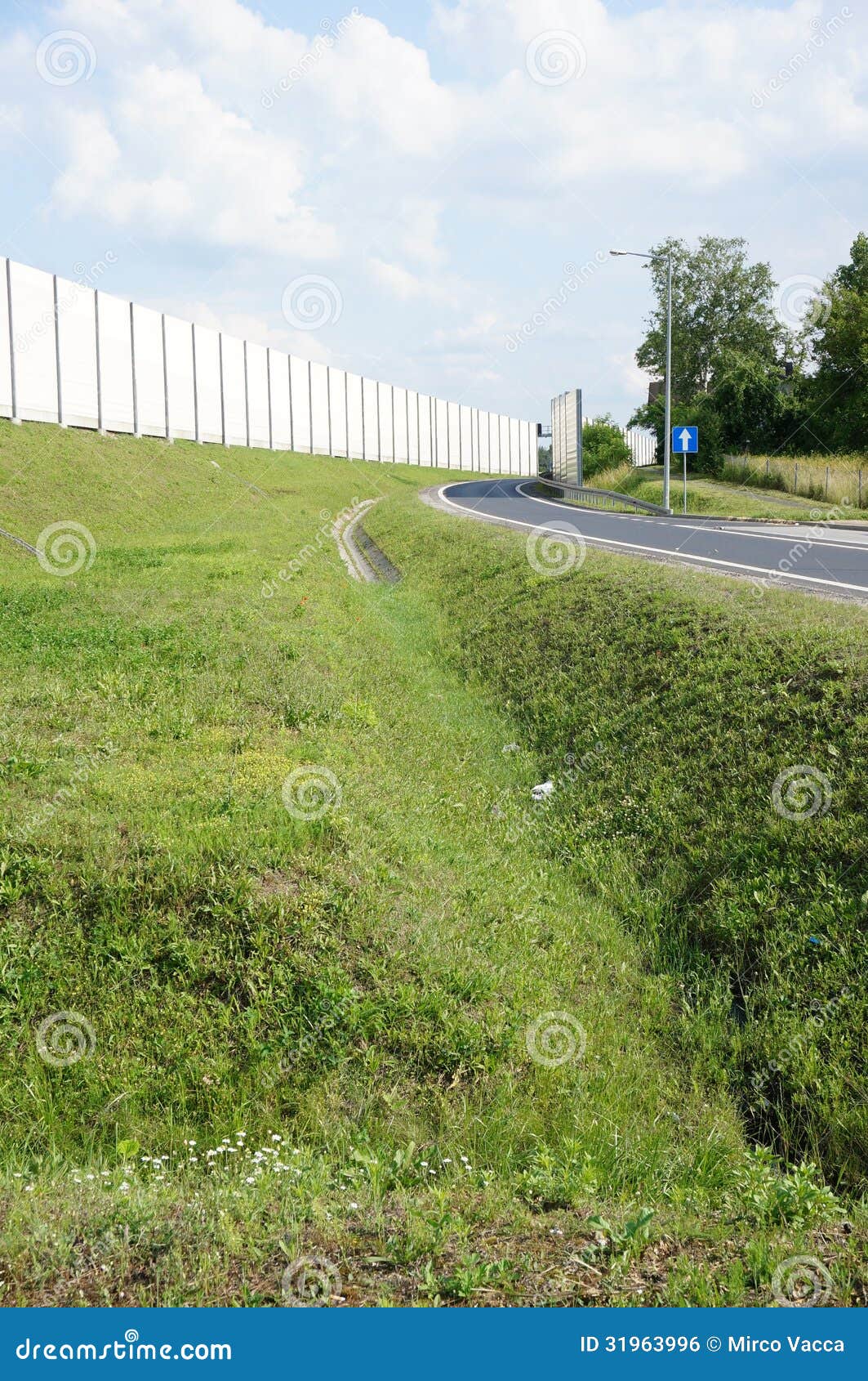 Grass by the highway stock photo. Image of transport - 31963996