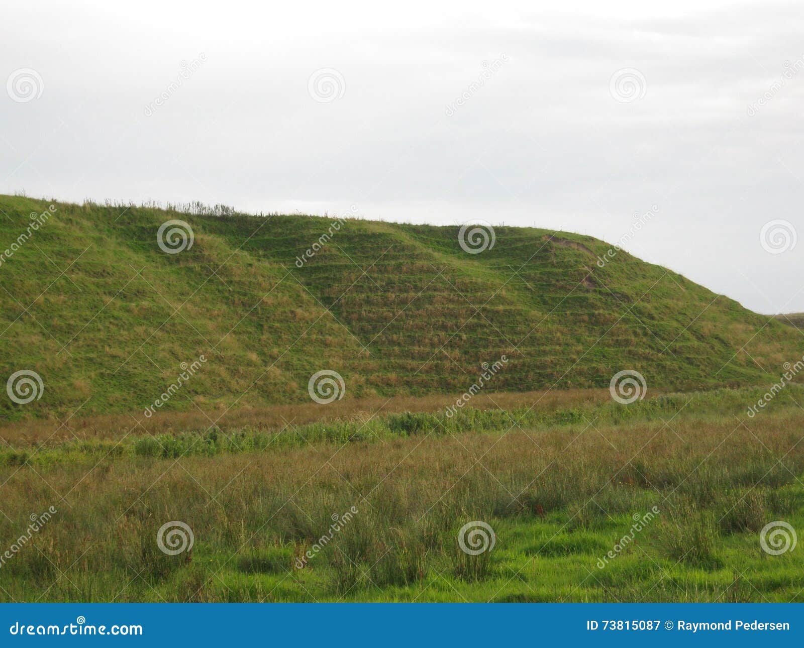 Grass hill stock image. Image of grass, clouds, white - 73815087