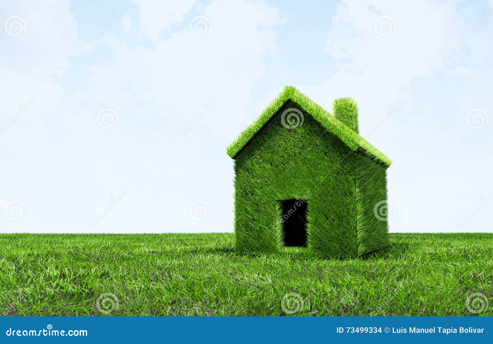 Grass house stock illustration. Illustration of ecological - 73499334