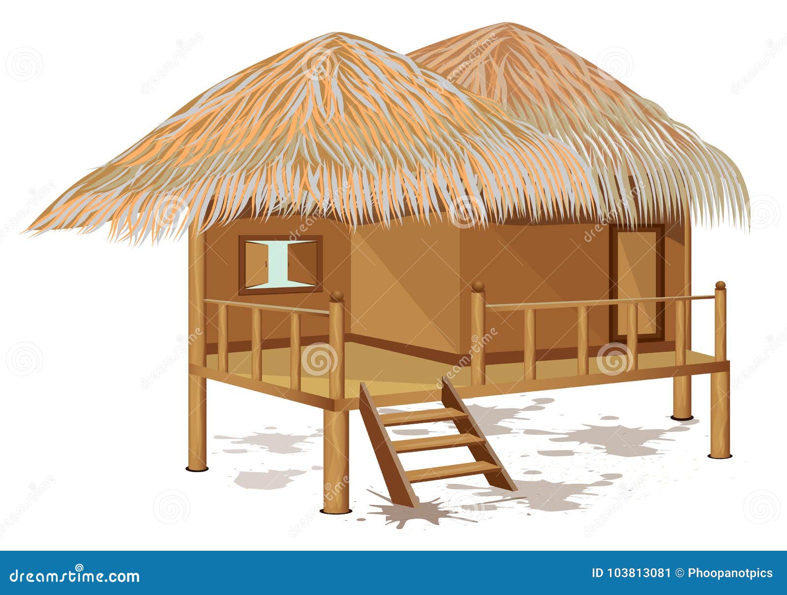 Grass hut design stock vector. Illustration of agriculture - 103813081