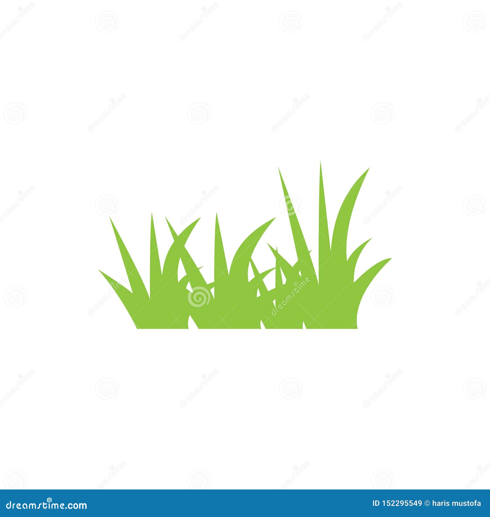 Grass Icon Graphic Design Template Vector Stock Vector - Illustration ...