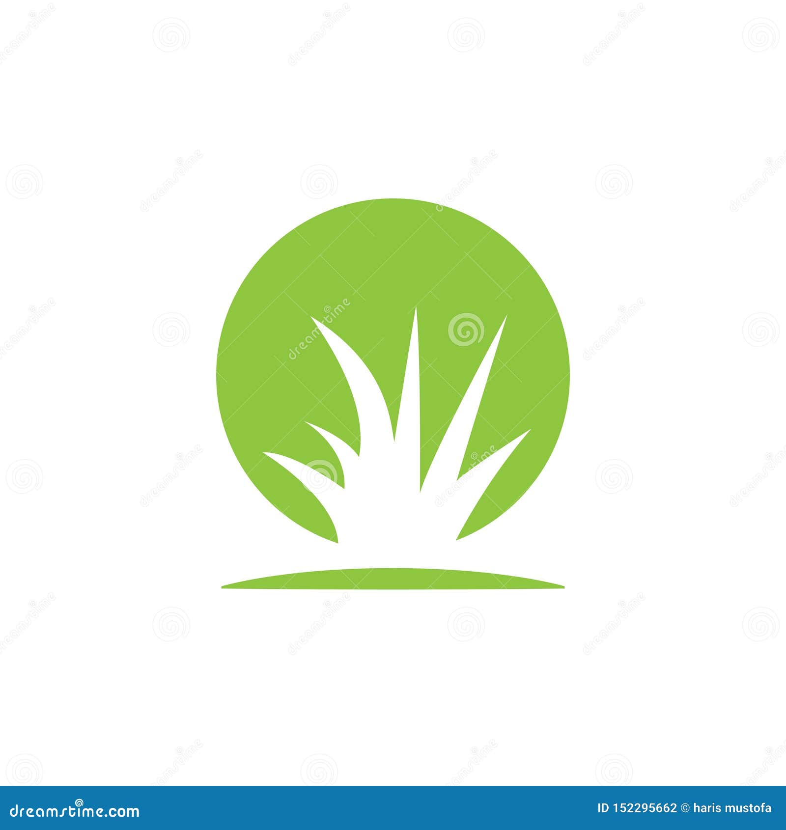 Grass Icon Graphic Design Template Vector Stock Vector - Illustration ...