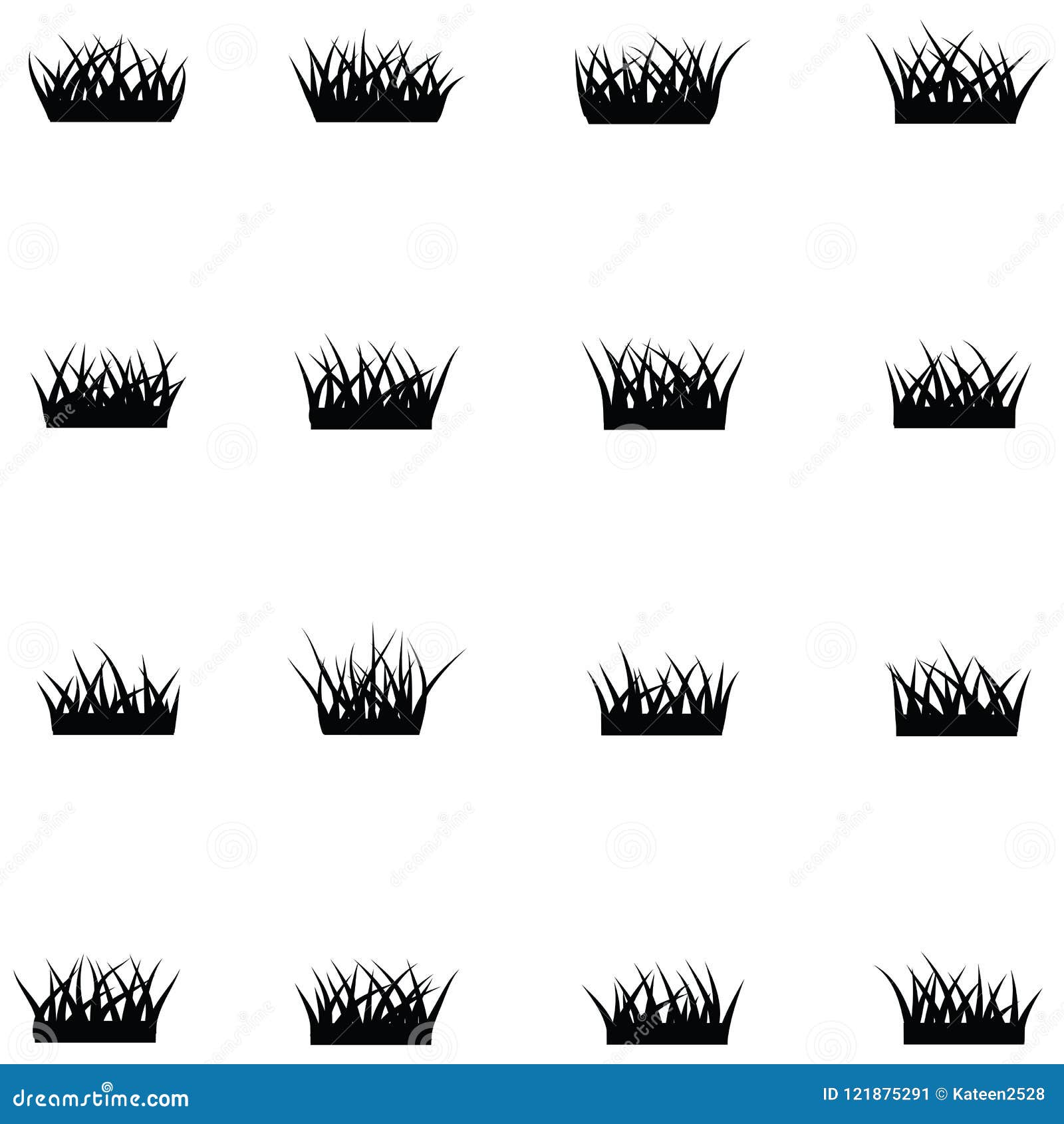 Grass icon set stock vector. Illustration of abstract - 121875291