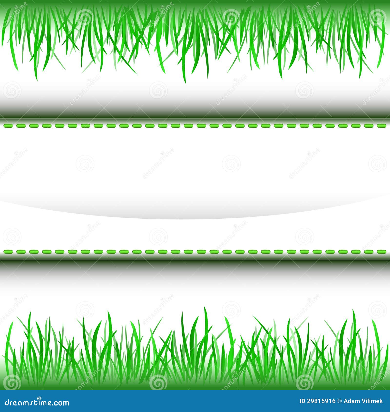 Grass Inner Green Stripe Frame Stock Illustration - Illustration of ...