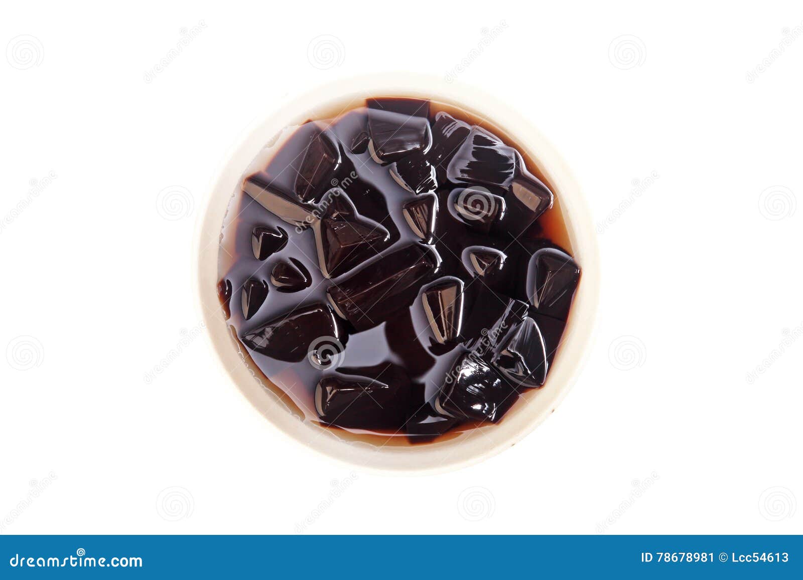 Grass jelly stock image. Image of cube, ingredient, natural - 78678981