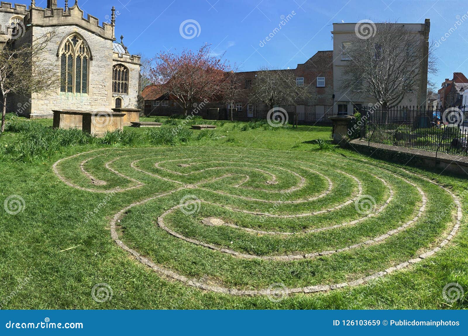 Grass, Labyrinth, Lawn, Garden Picture. Image: 126103659