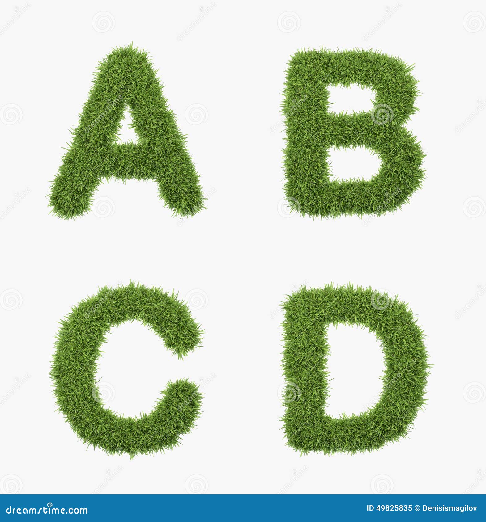 Grass letter set stock illustration. Illustration of pattern - 49825835