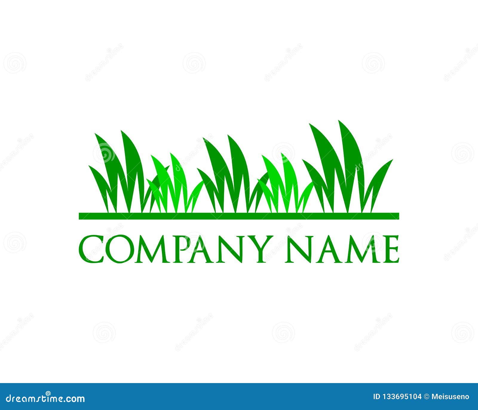 Grass Logo Design Template Stock Vector Illustration Of Graphic 133695104