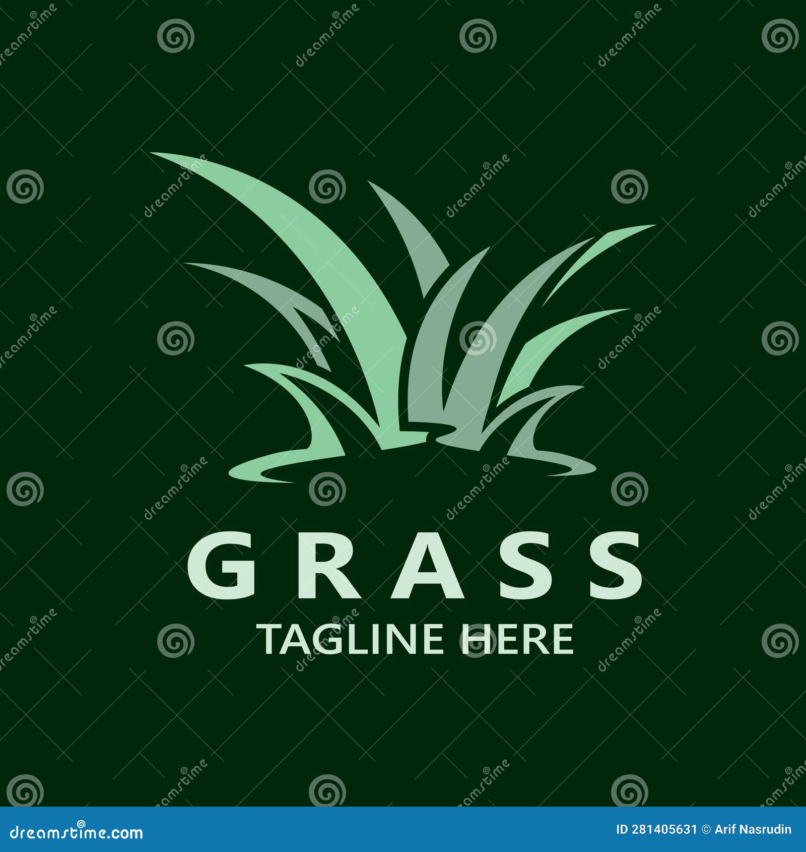 Grass Logo Image Plant Nature Logo Design Template Vector Stock Vector ...