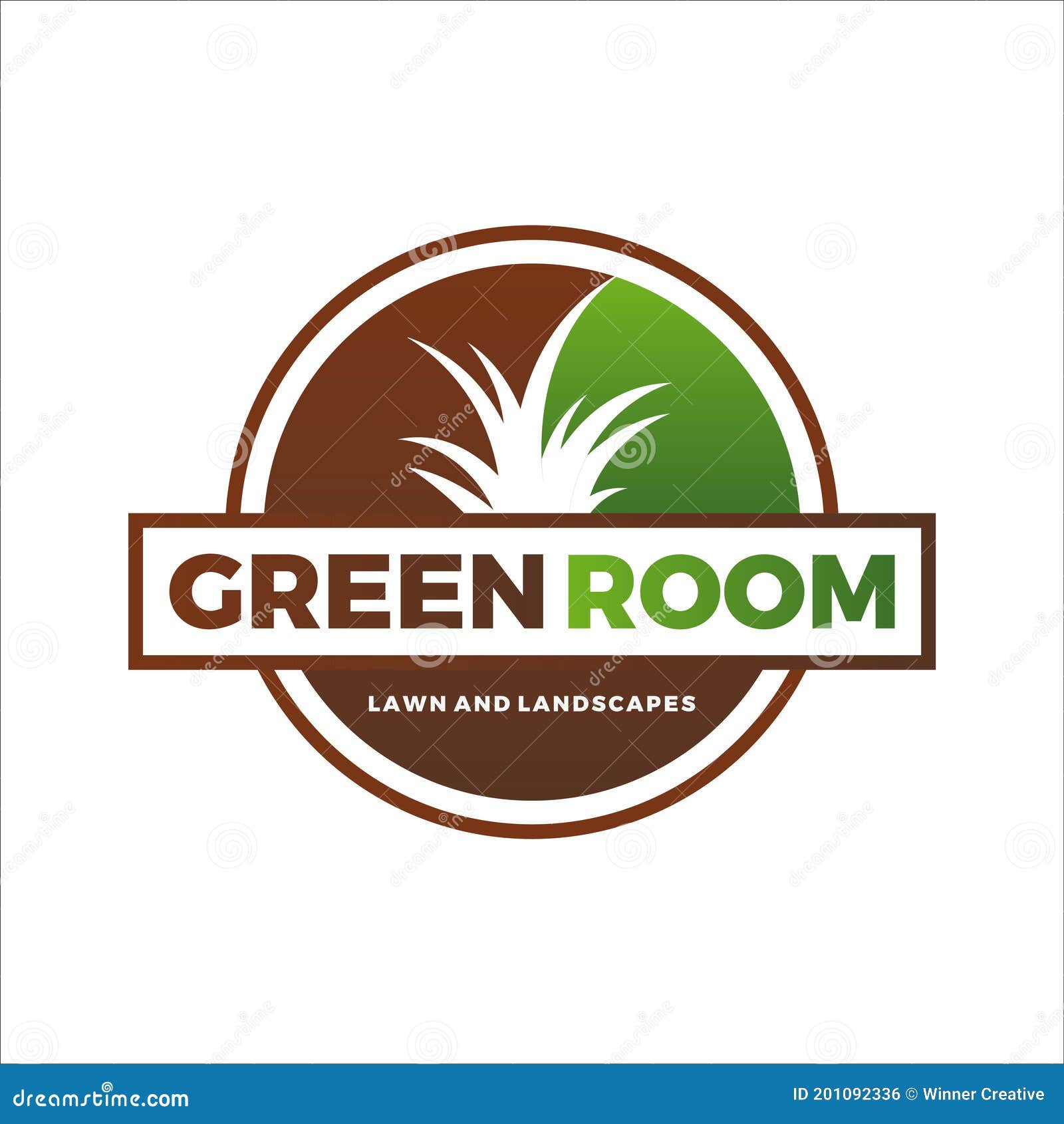 Grass Logo. Lawn Vector Logo Template Stock Vector - Illustration of ...