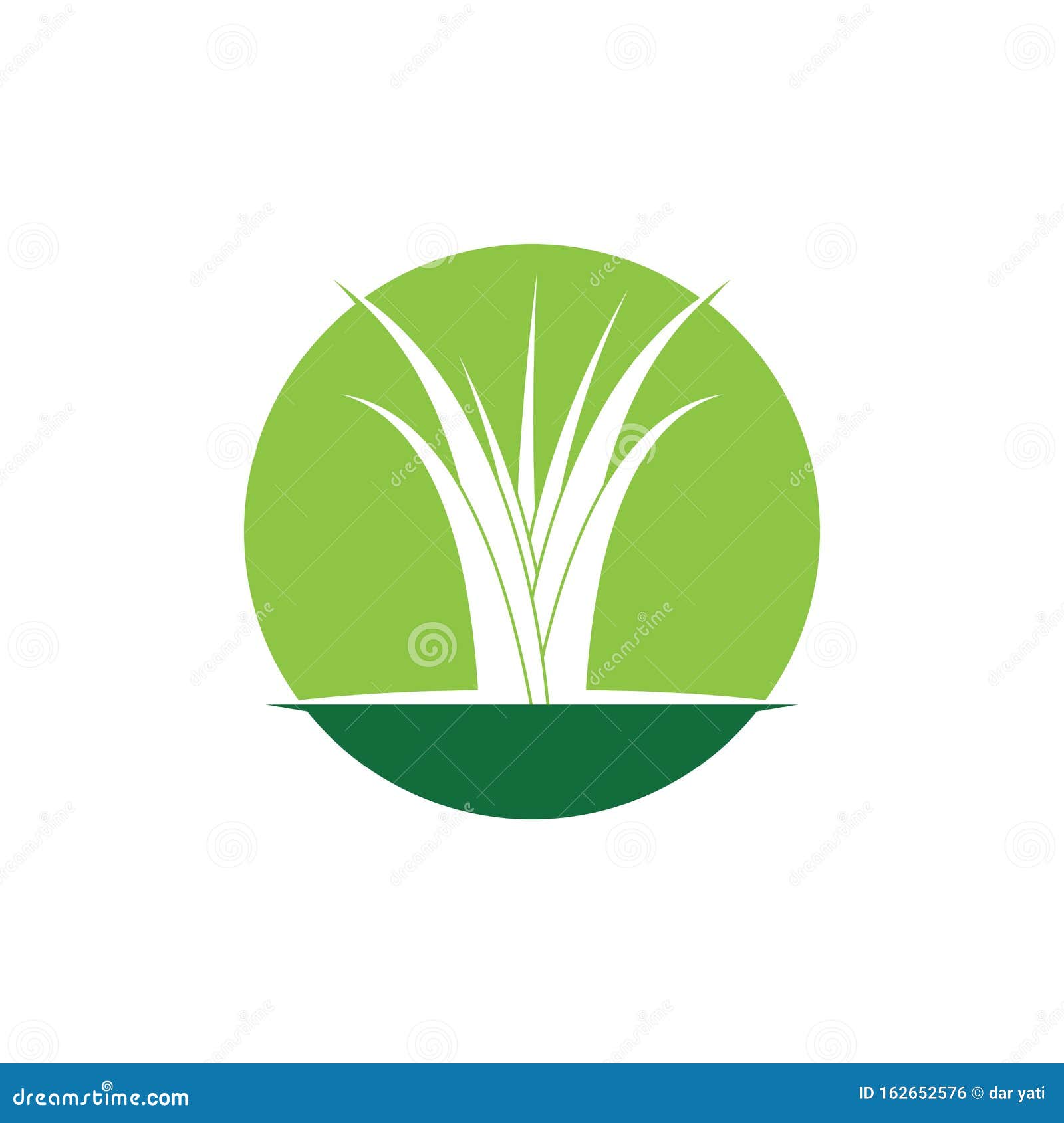 Grass logo vector stock vector. Illustration of icon - 162652576