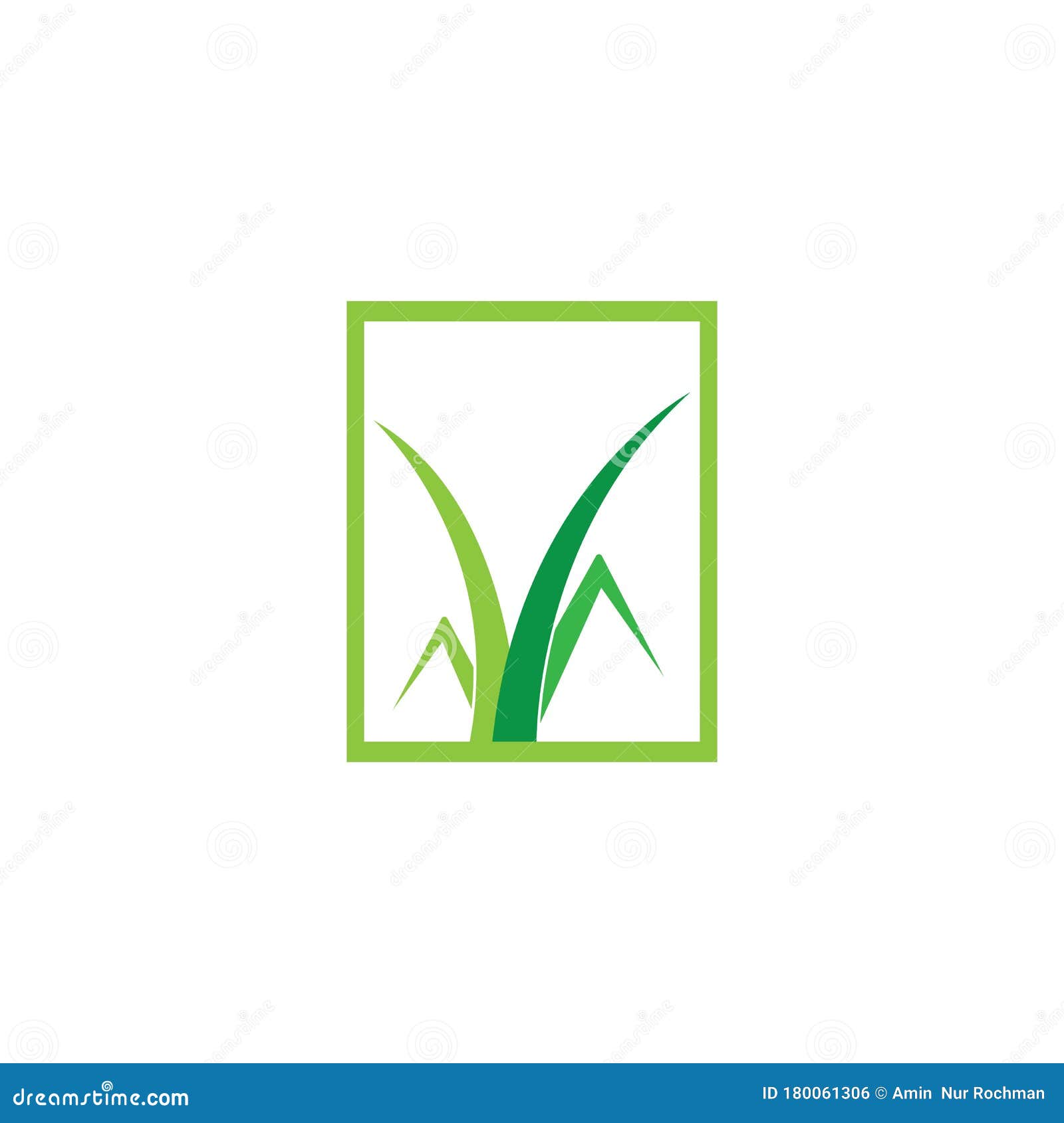 Grass logo vector stock illustration. Illustration of symbol - 180061306