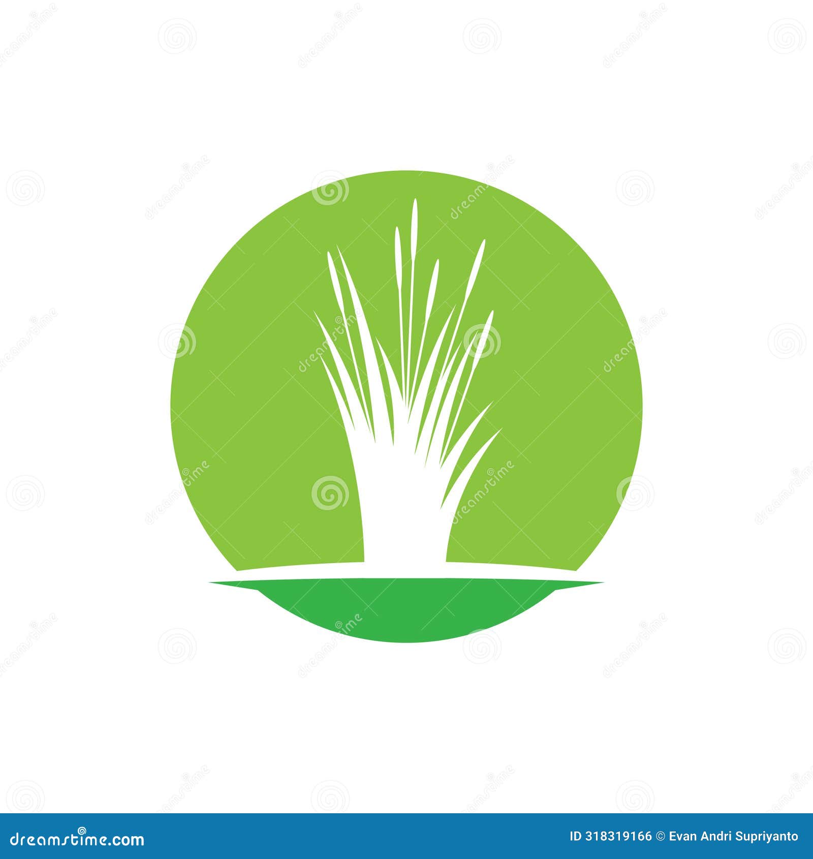 Grass Logo Vector Template Element and Symbol Stock Vector ...